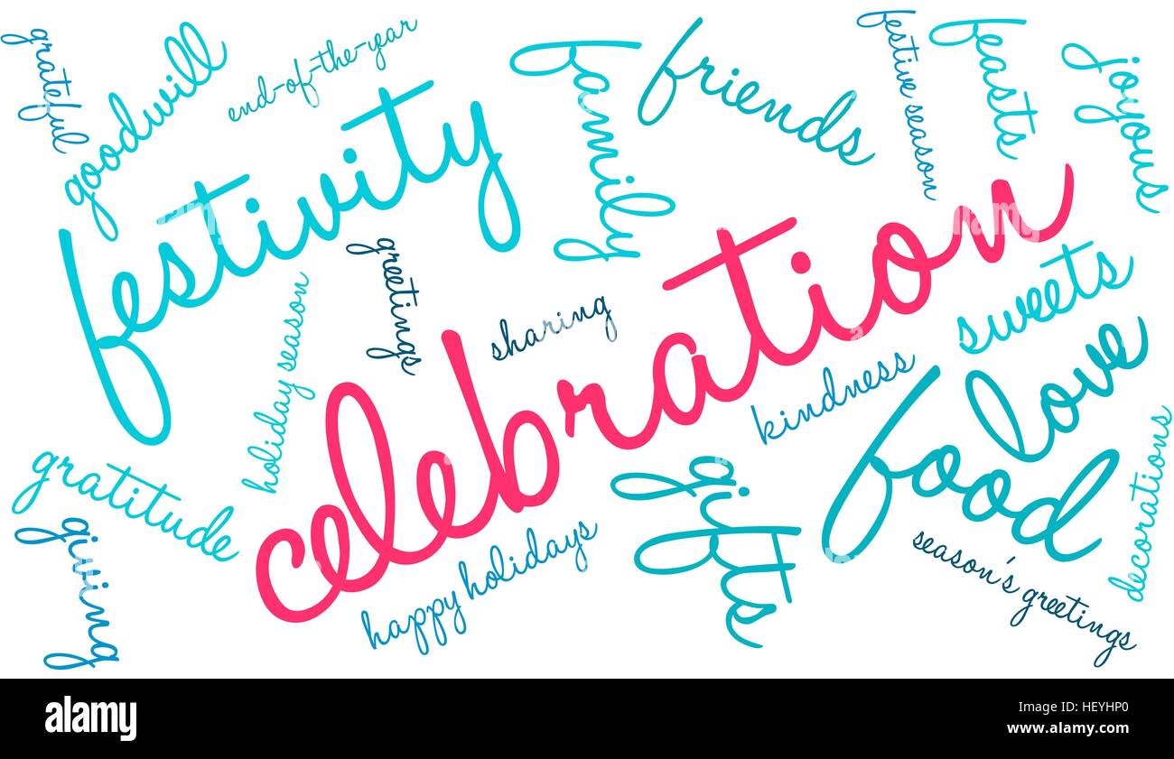 Celebration word cloud on a white background Stock Vector Image & Art ...