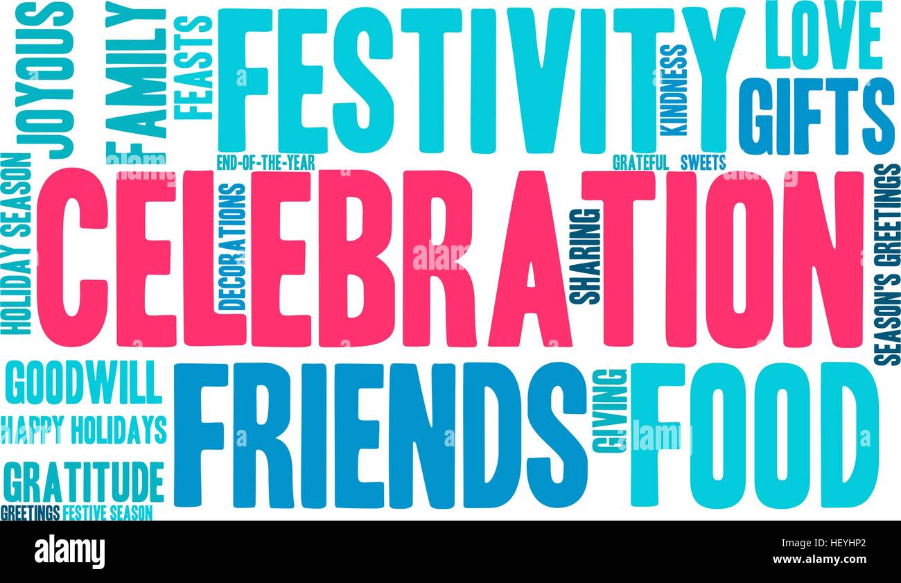 Celebration word cloud on a white background Stock Vector Image & Art ...