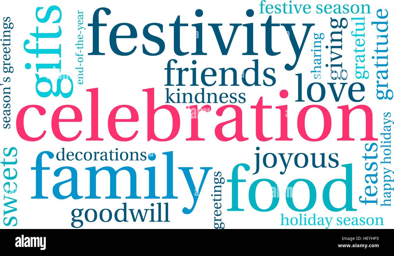 Celebration word cloud on a white background Stock Vector Image & Art ...