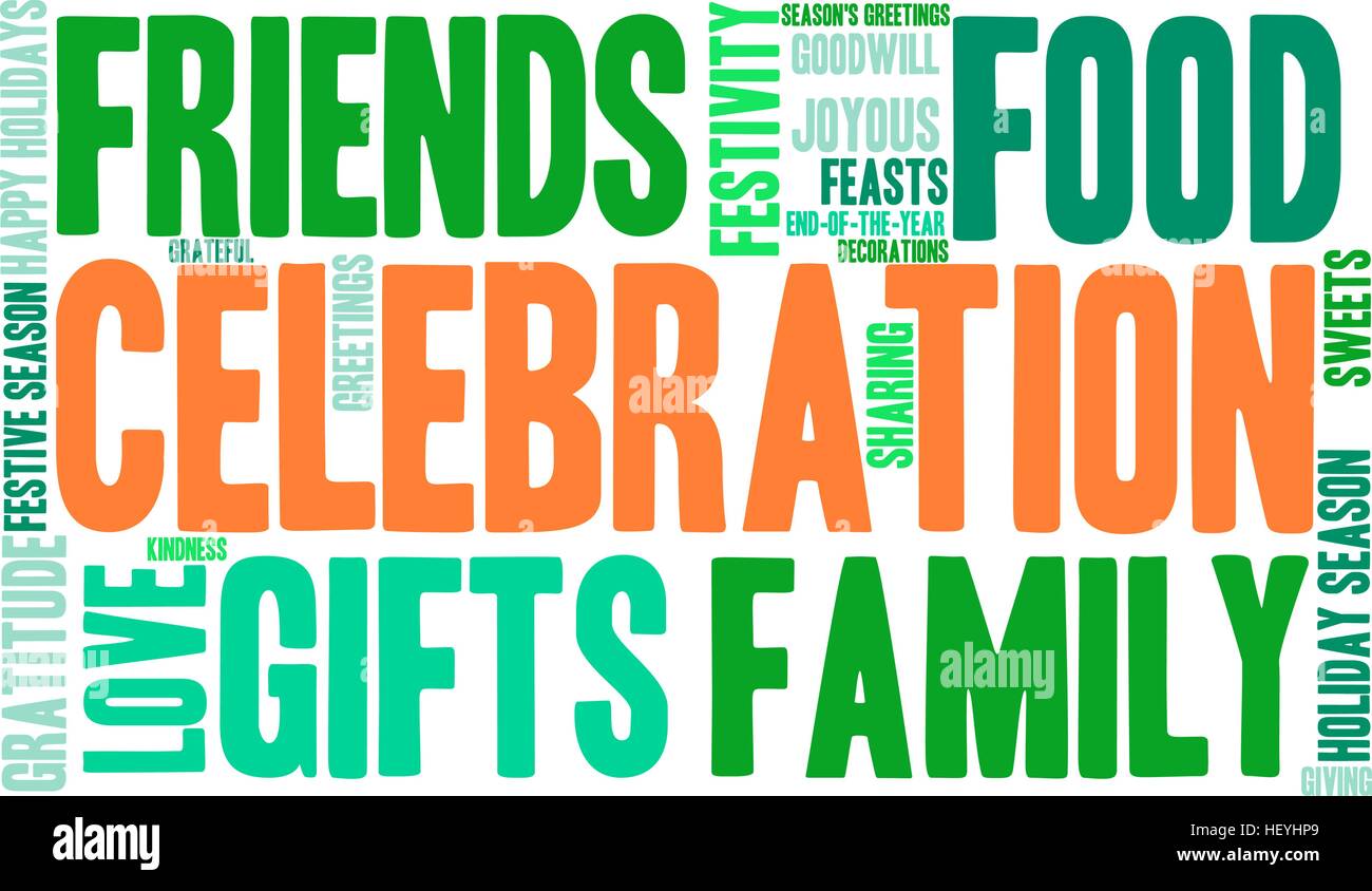 Celebration word cloud on a white background Stock Vector Image & Art ...