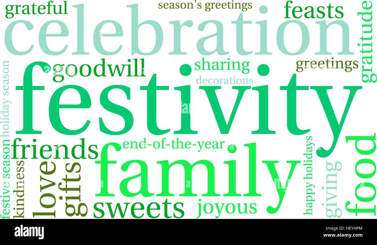 Festivity word cloud on a white background Stock Vector Image & Art - Alamy
