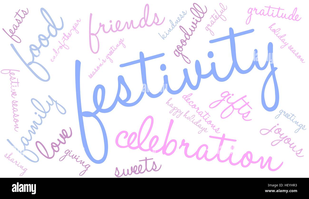 Festivity word cloud on a white background Stock Vector Image & Art - Alamy