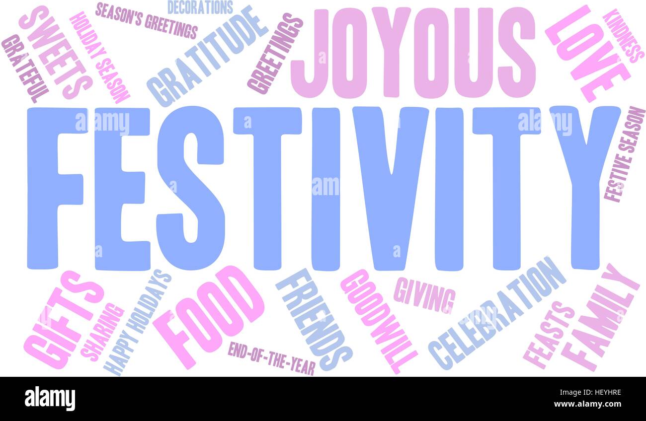 Festivity word cloud on a white background Stock Vector Image & Art - Alamy