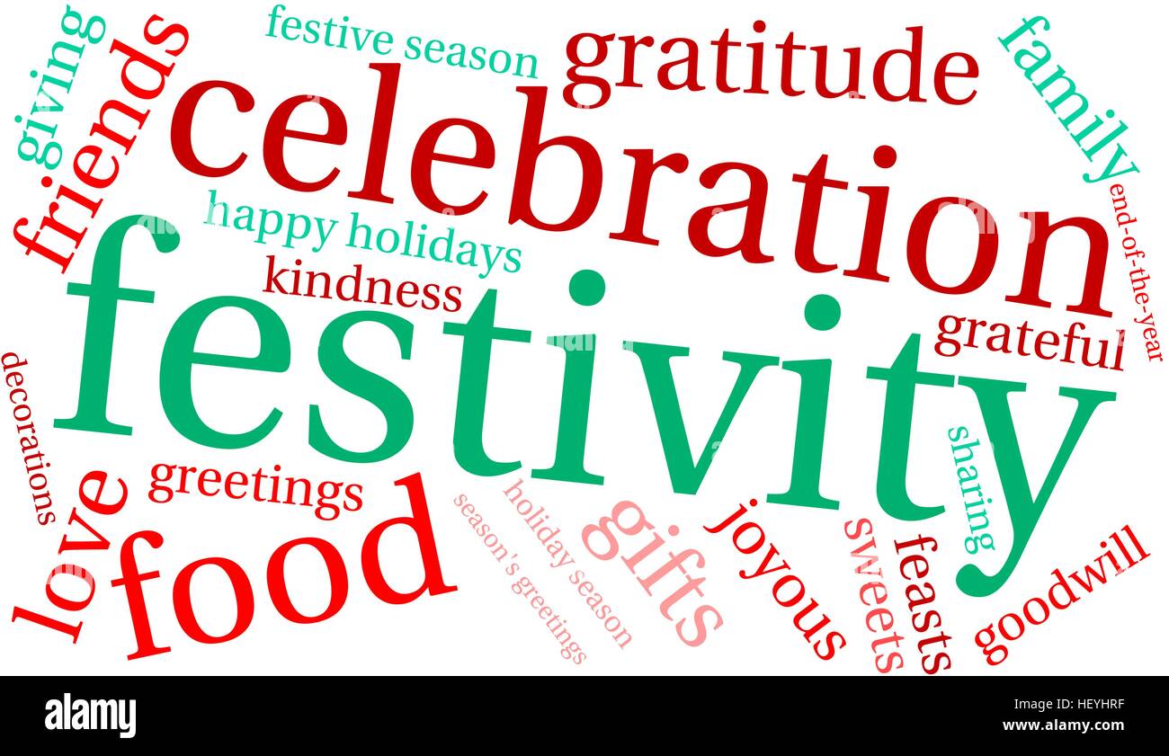 Festivity word cloud on a white background Stock Vector Image & Art - Alamy