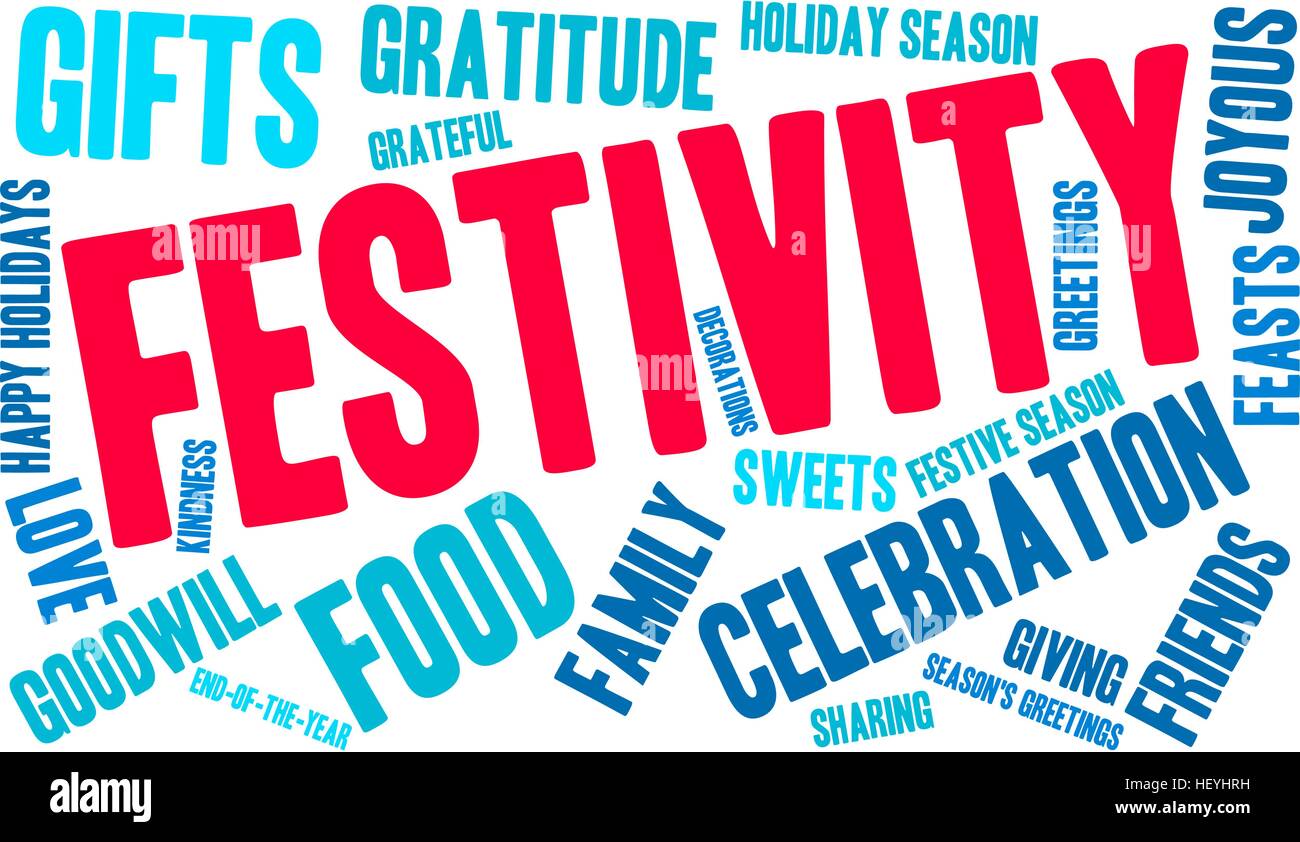 Festivity word cloud on a white background Stock Vector Image & Art - Alamy