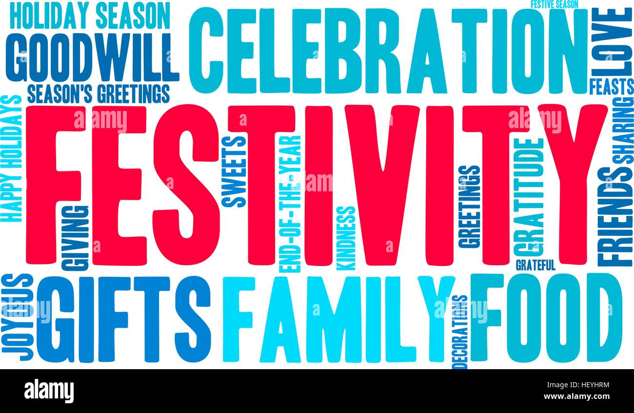 Festivity word cloud on a white background Stock Vector Image & Art - Alamy