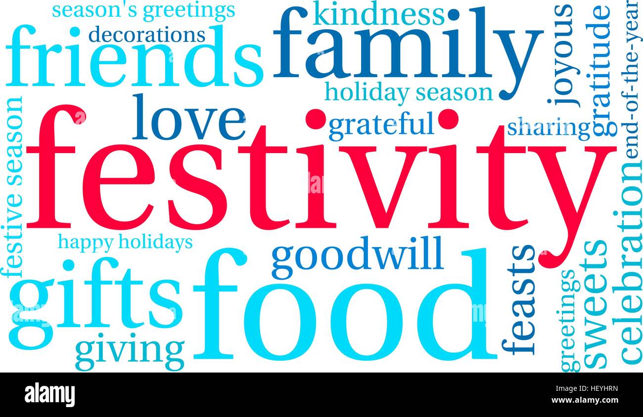 Festivity word cloud on a white background Stock Vector Image & Art - Alamy