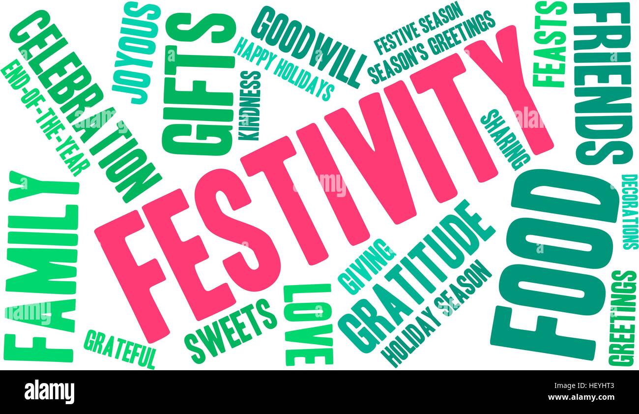 Festivity word cloud on a white background Stock Vector Image & Art - Alamy