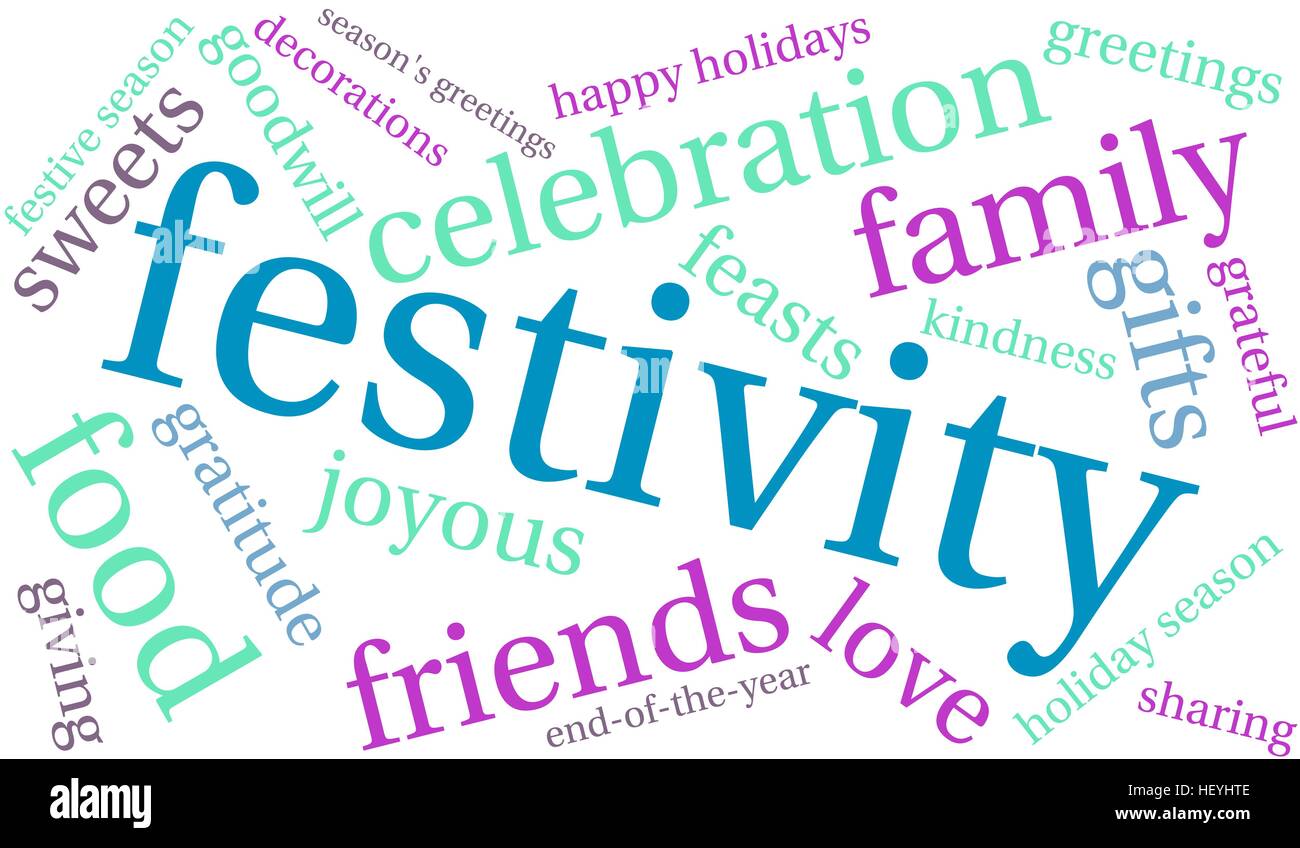 Festivity word cloud on a white background Stock Vector Image & Art - Alamy