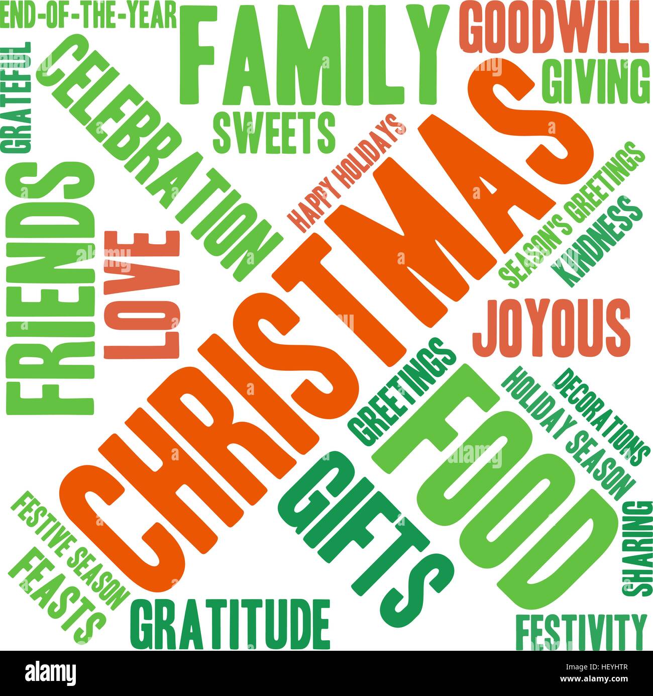 Christmas word cloud on a white background Stock Vector Image & Art - Alamy