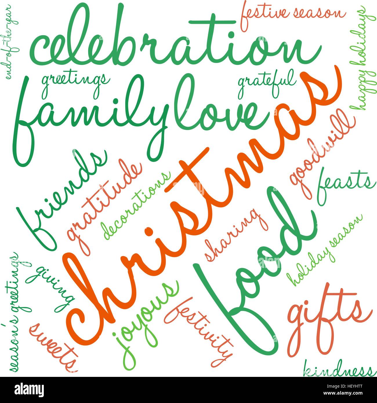Sharing food christmas Stock Vector Images - Alamy