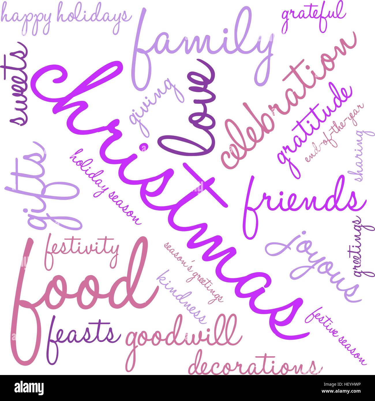 Christmas word cloud on a white background Stock Vector Image & Art - Alamy