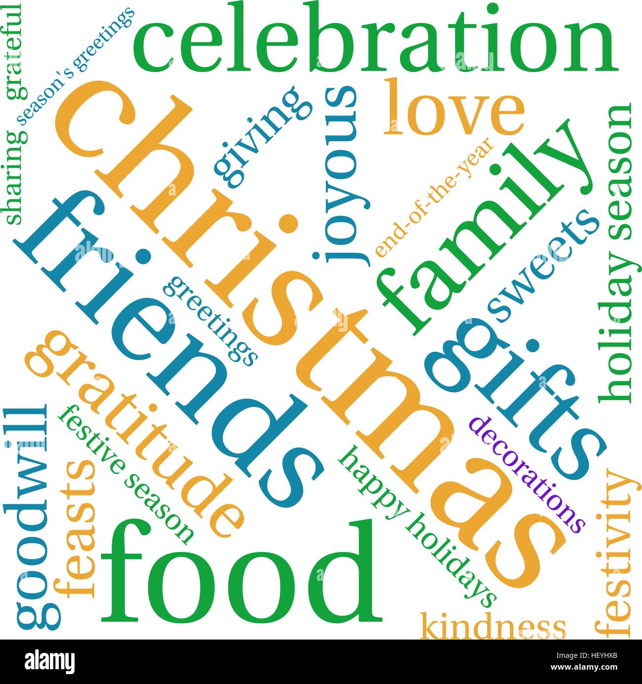 Christmas holidays word cloud on Stock Vector Images - Alamy