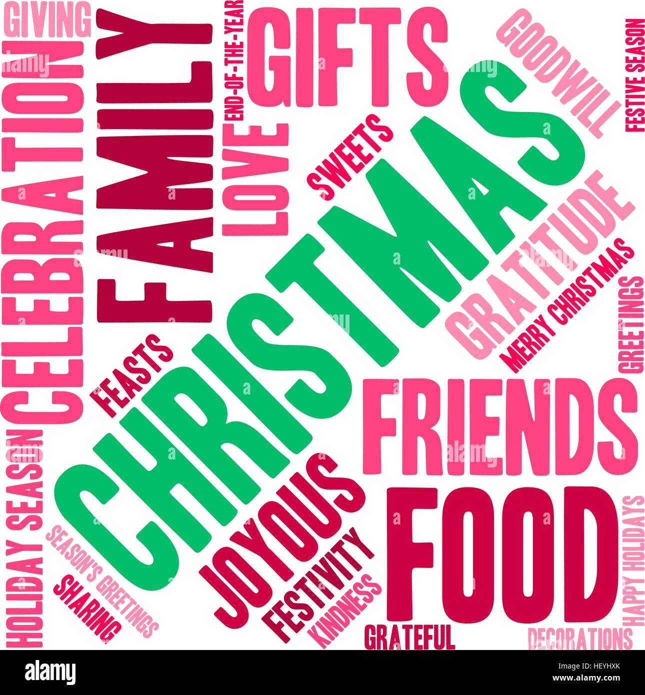 Christmas word cloud on a white background Stock Vector Image & Art - Alamy