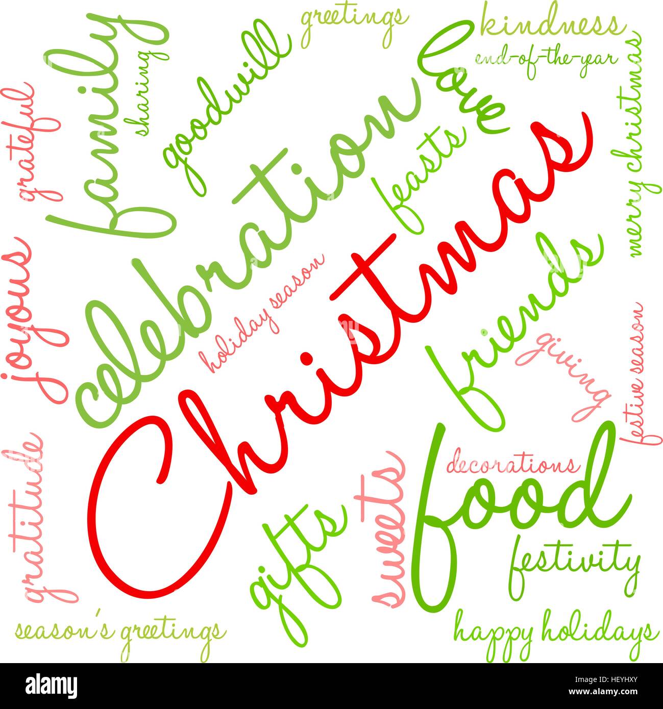 Christmas word cloud on a white background Stock Vector Image & Art - Alamy
