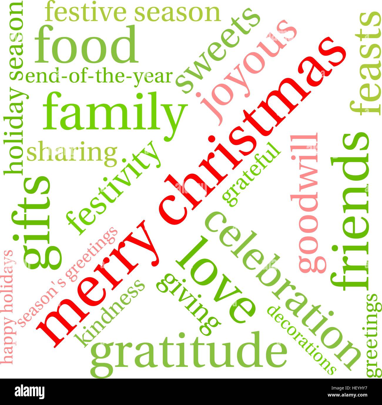 Merry Christmas word cloud on a white background Stock Vector Image ...