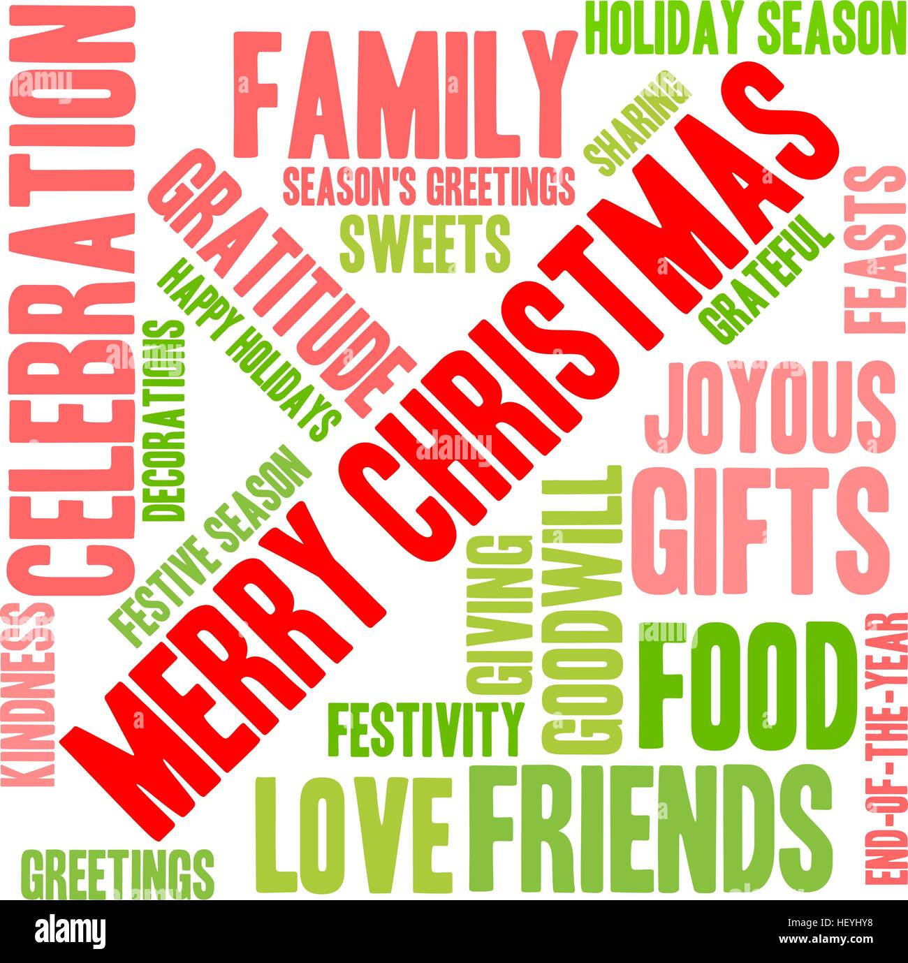 Merry Christmas word cloud on a white background Stock Vector Image ...