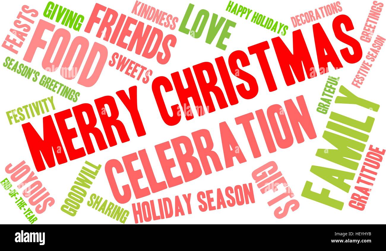 Christmas holidays word cloud on Stock Vector Images - Alamy