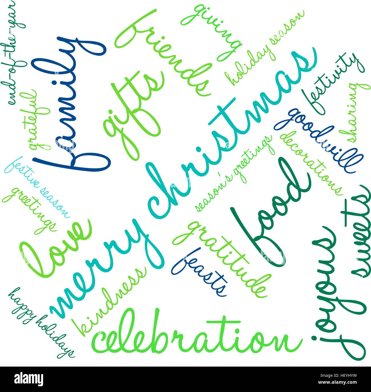 Merry Christmas word cloud on a white background Stock Vector Image ...