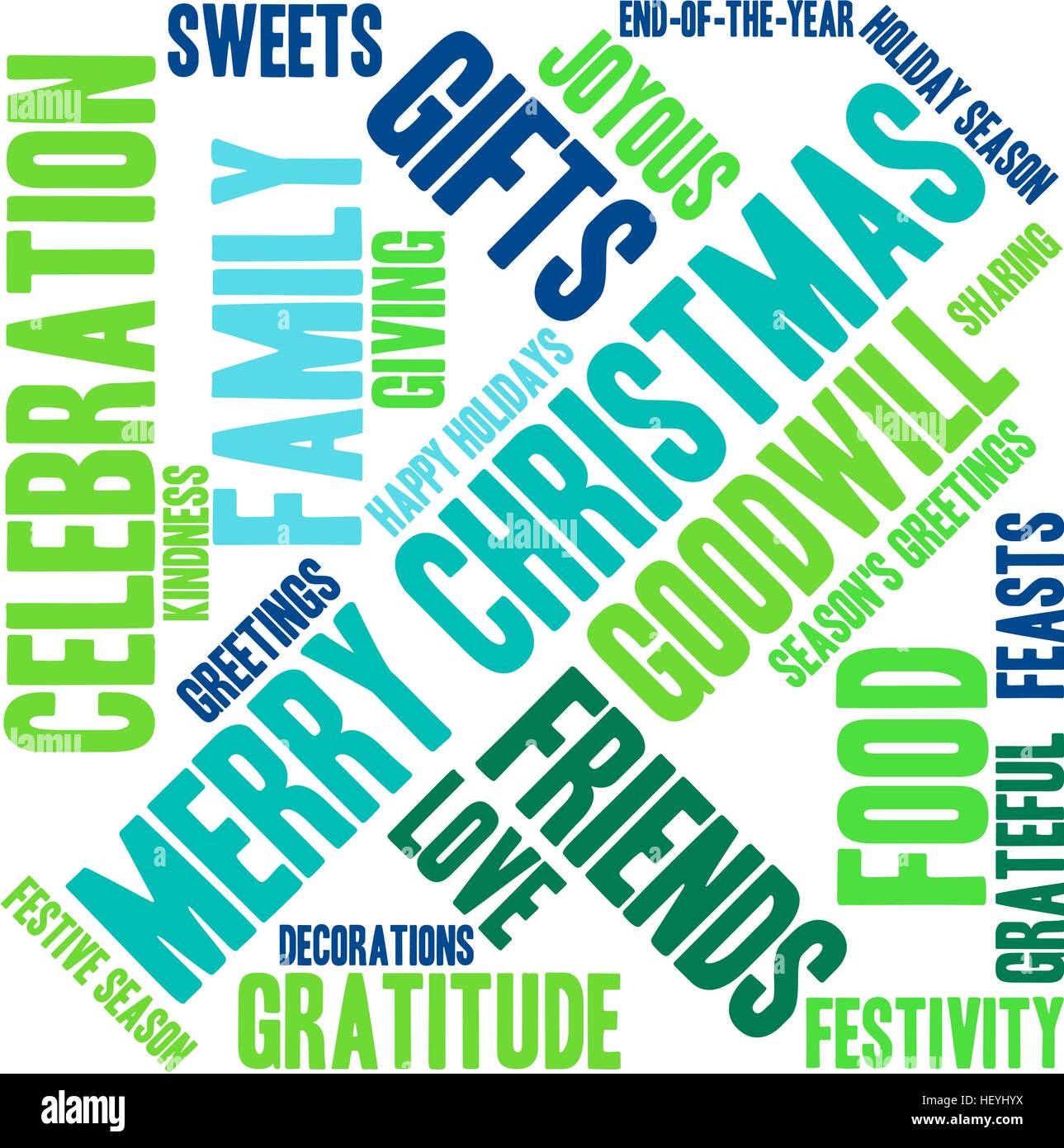 Merry Christmas word cloud on a white background Stock Vector Image ...