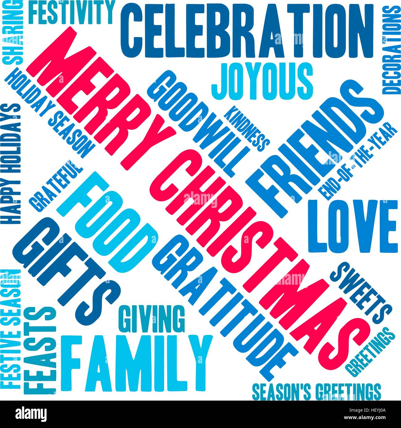 Merry Christmas word cloud on a white background Stock Vector Image ...