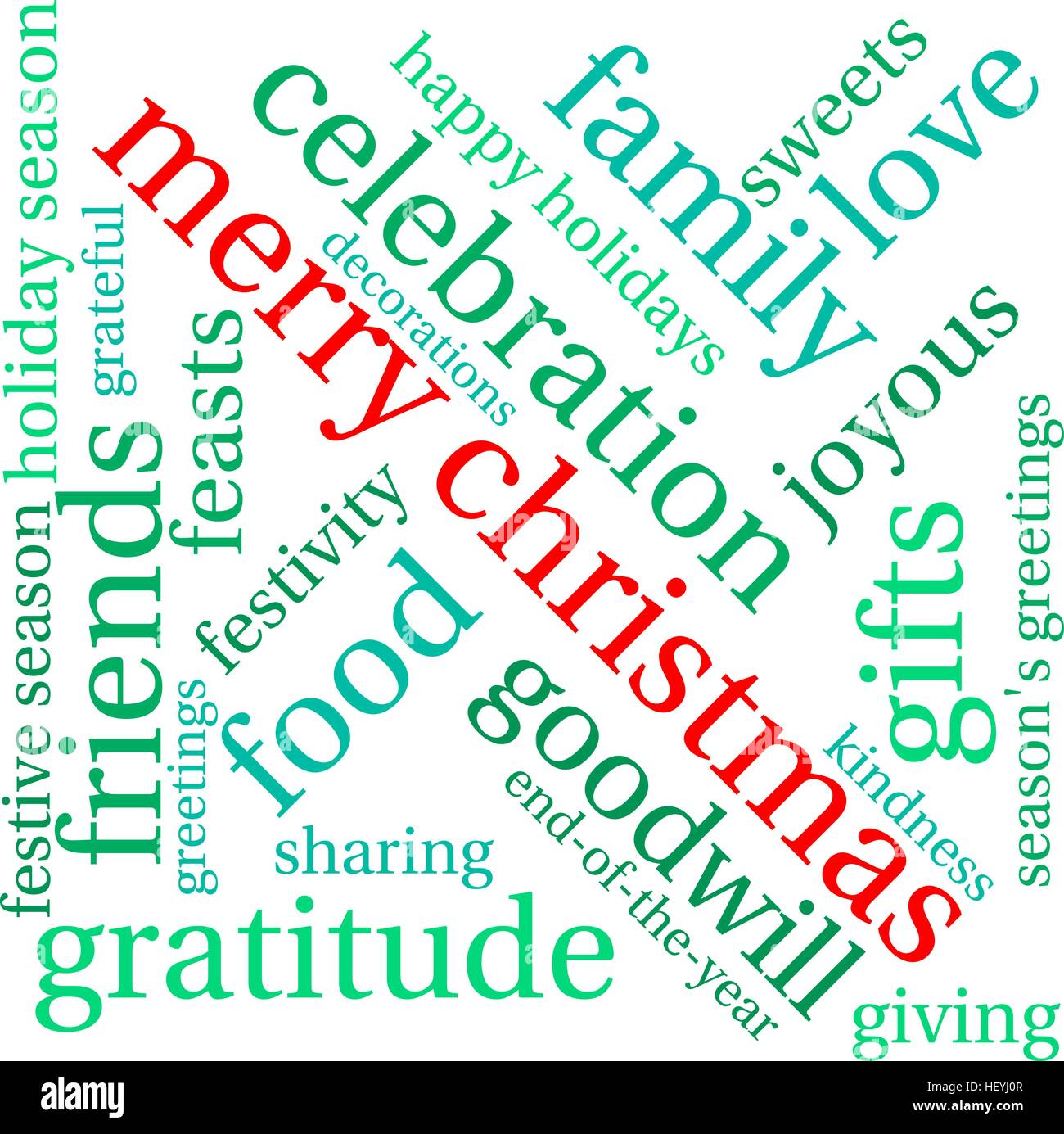 Merry Christmas word cloud on a white background Stock Vector Image ...
