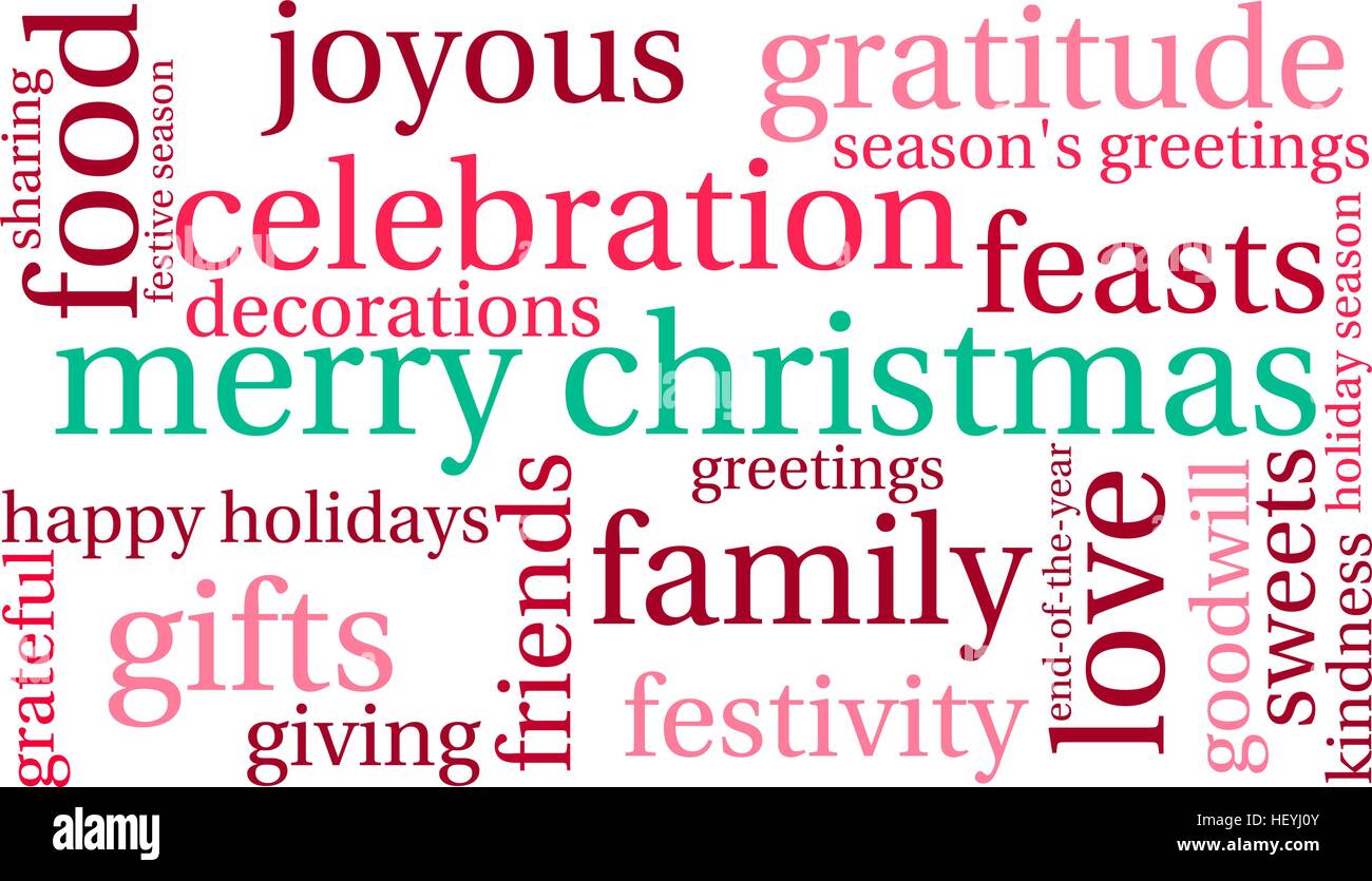 Holiday Season word cloud on a white background Stock Vector Image ...