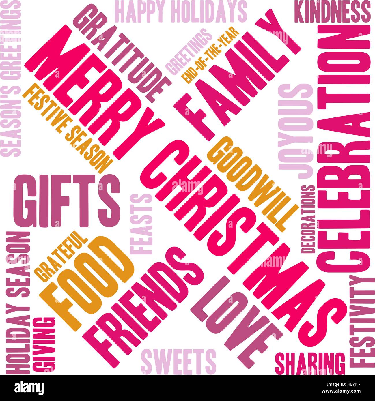 Holiday Season word cloud on a white background Stock Vector Image ...