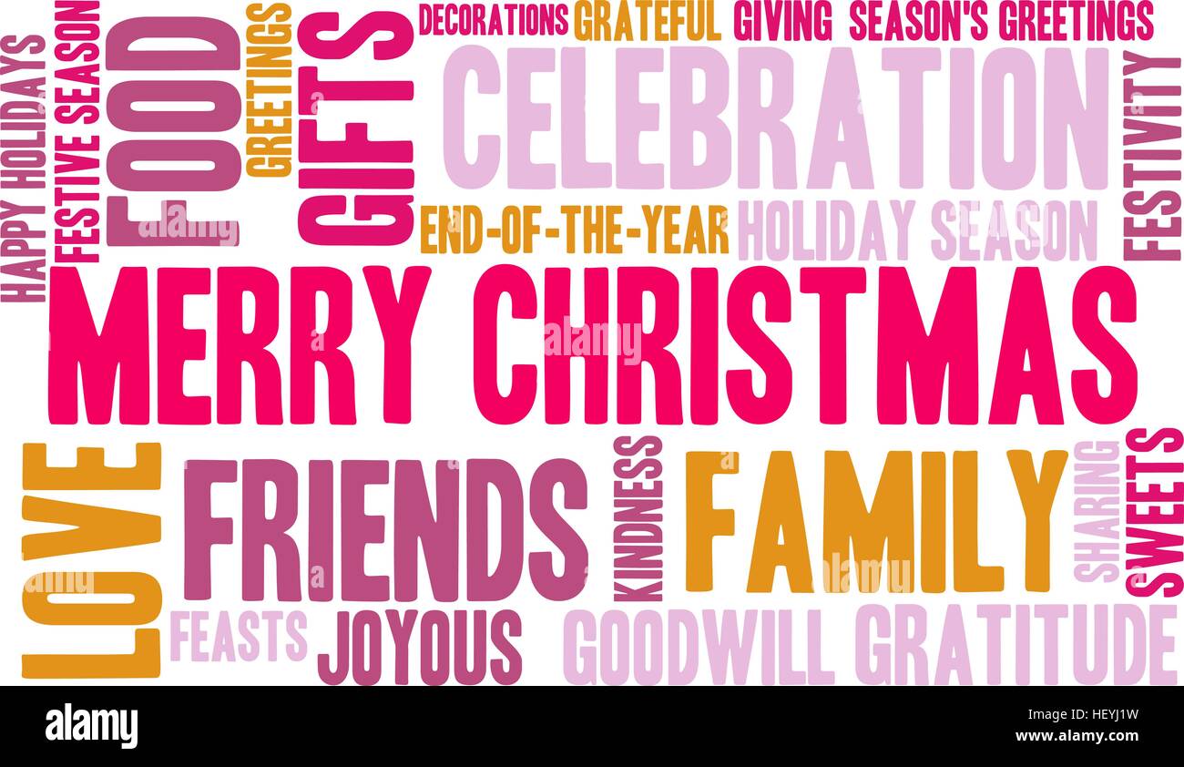 Holiday Season word cloud on a white background Stock Vector Image ...