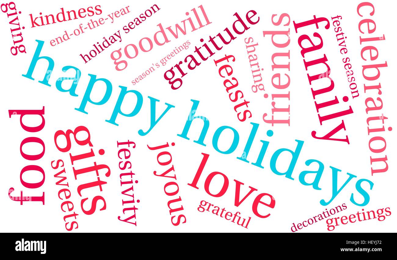 Happy word cloud on a white background Stock Vector Image & Art - Alamy
