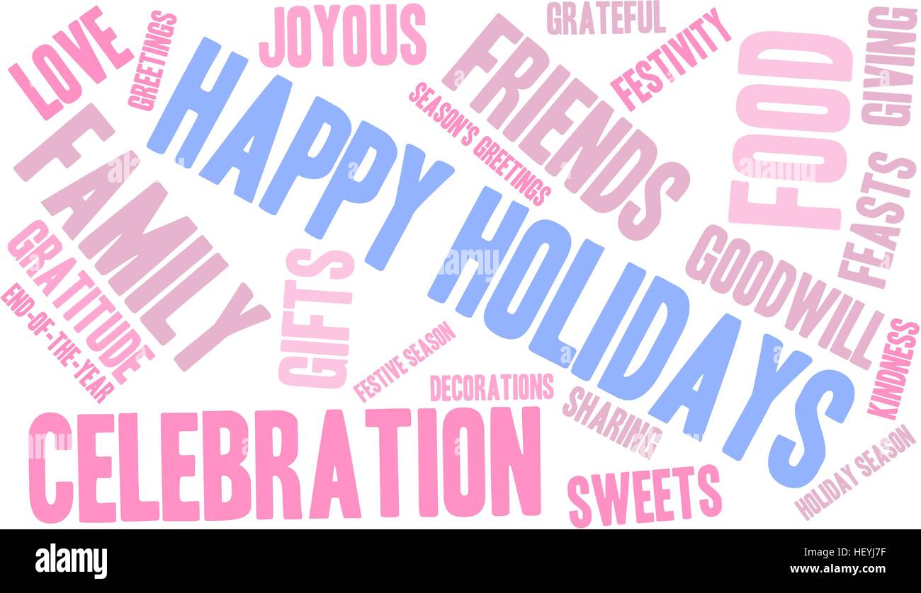 Happy word cloud on a white background Stock Vector Image & Art - Alamy
