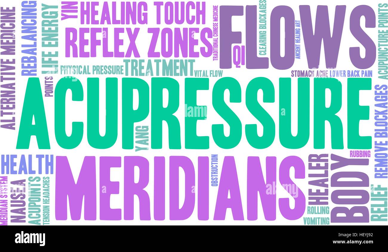 Acupressure word cloud on a white background Stock Vector Image & Art ...