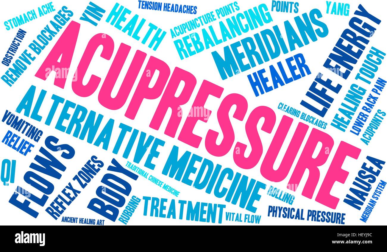 Acupressure word cloud on a white background Stock Vector Image & Art ...