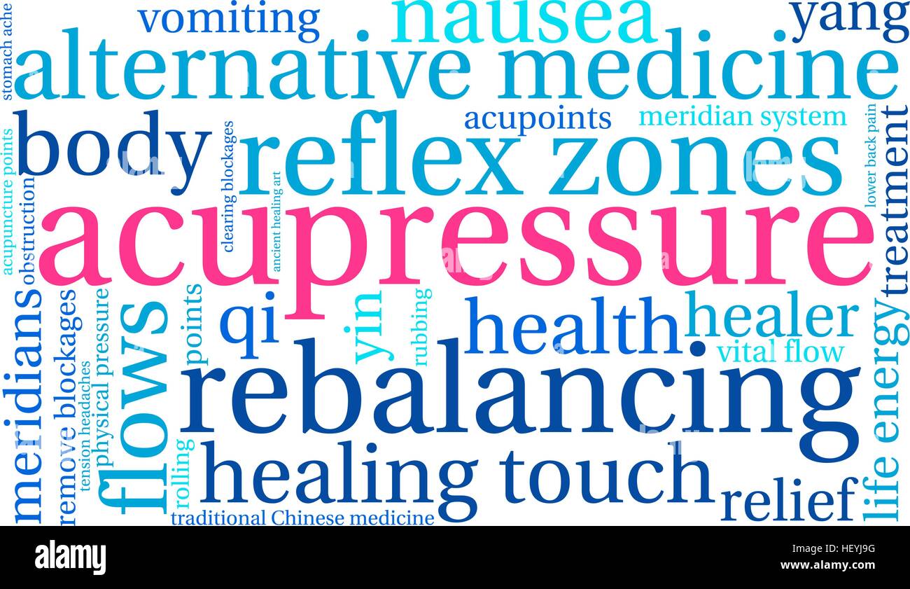 Acupressure word cloud on a white background Stock Vector Image & Art ...