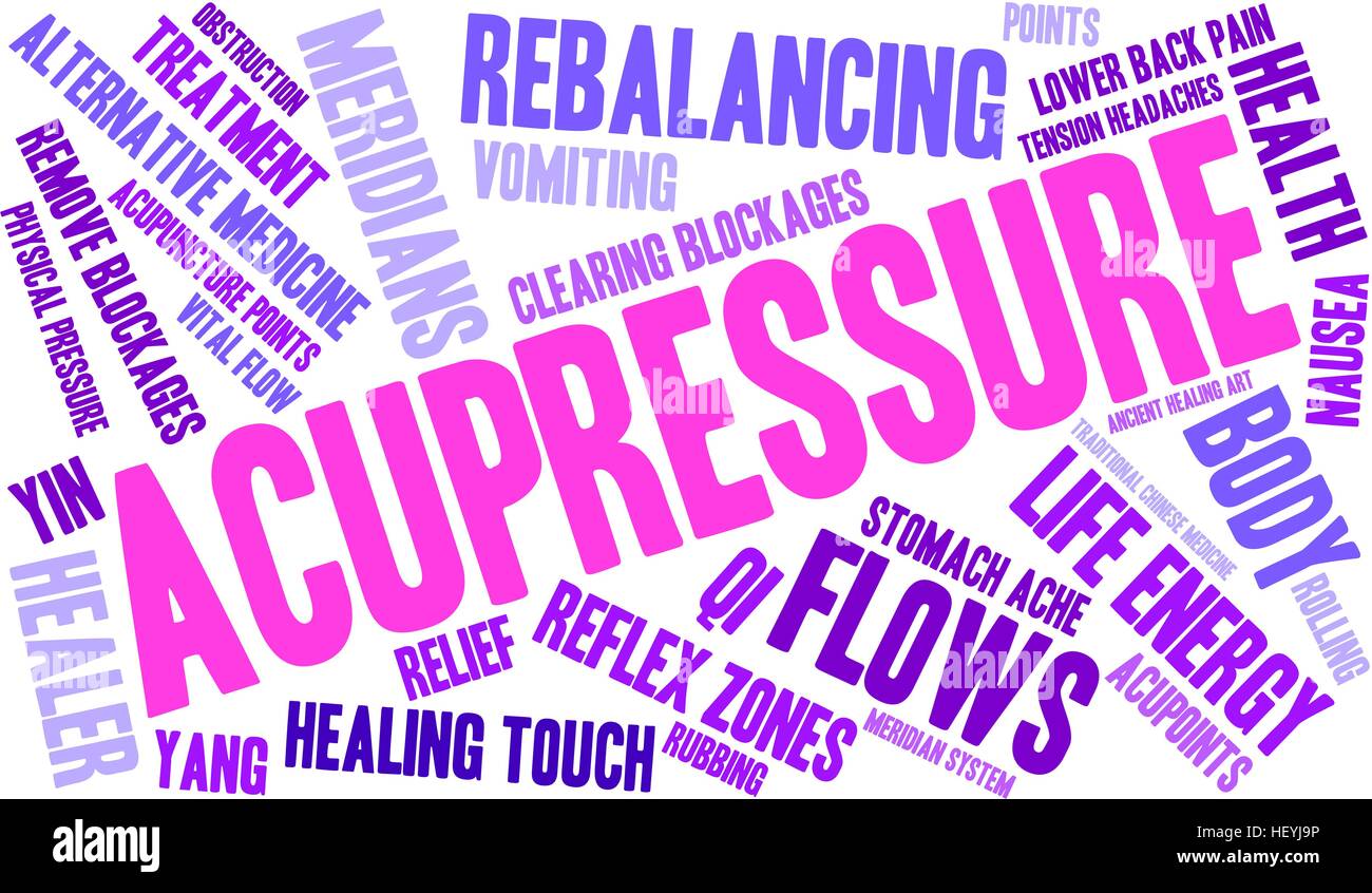 Acupressure word cloud on a white background Stock Vector Image & Art ...