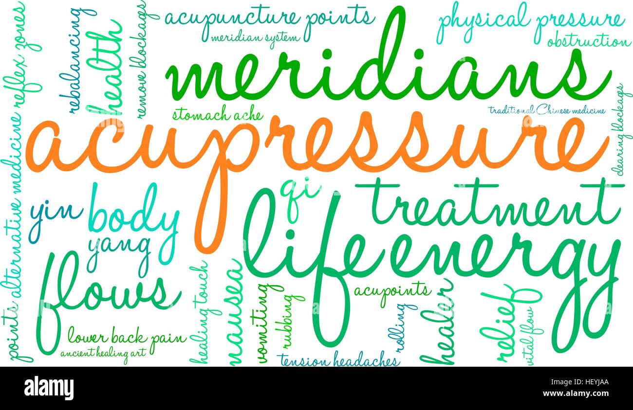 Acupressure word cloud on a white background Stock Vector Image & Art ...