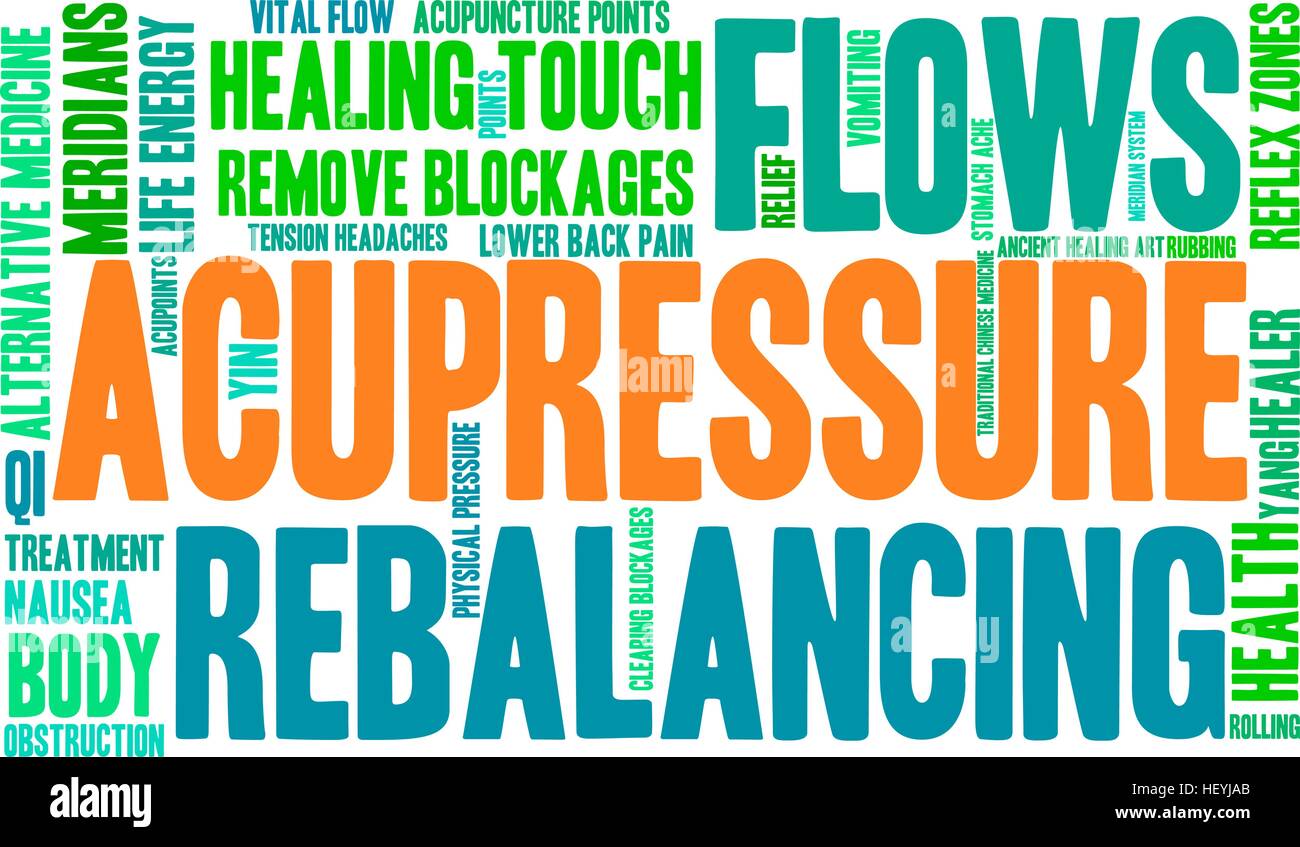 Acupressure word cloud on a white background Stock Vector Image & Art ...