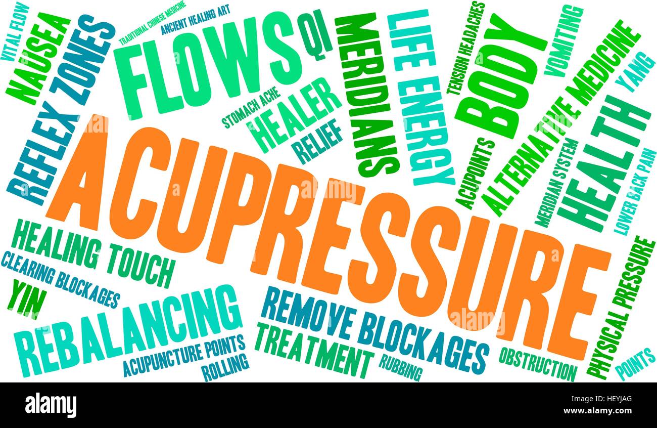Acupressure word cloud on a white background Stock Vector Image & Art ...