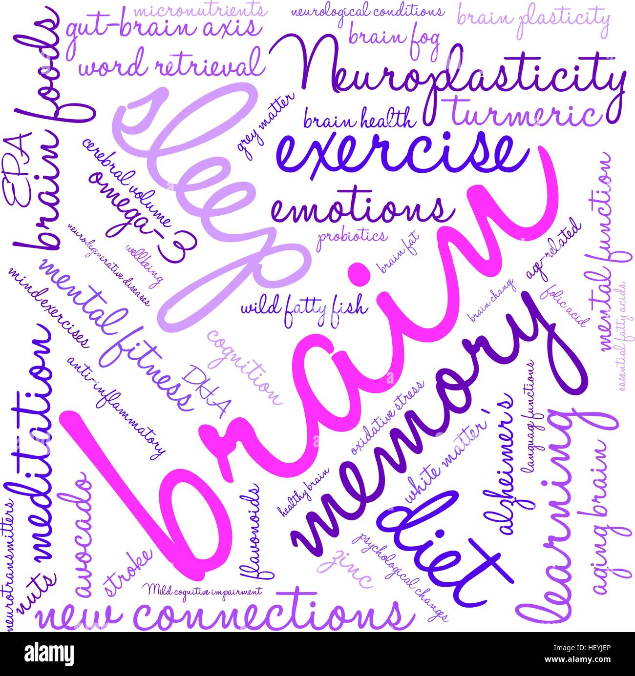 Brain word cloud on a white background Stock Vector Image & Art - Alamy