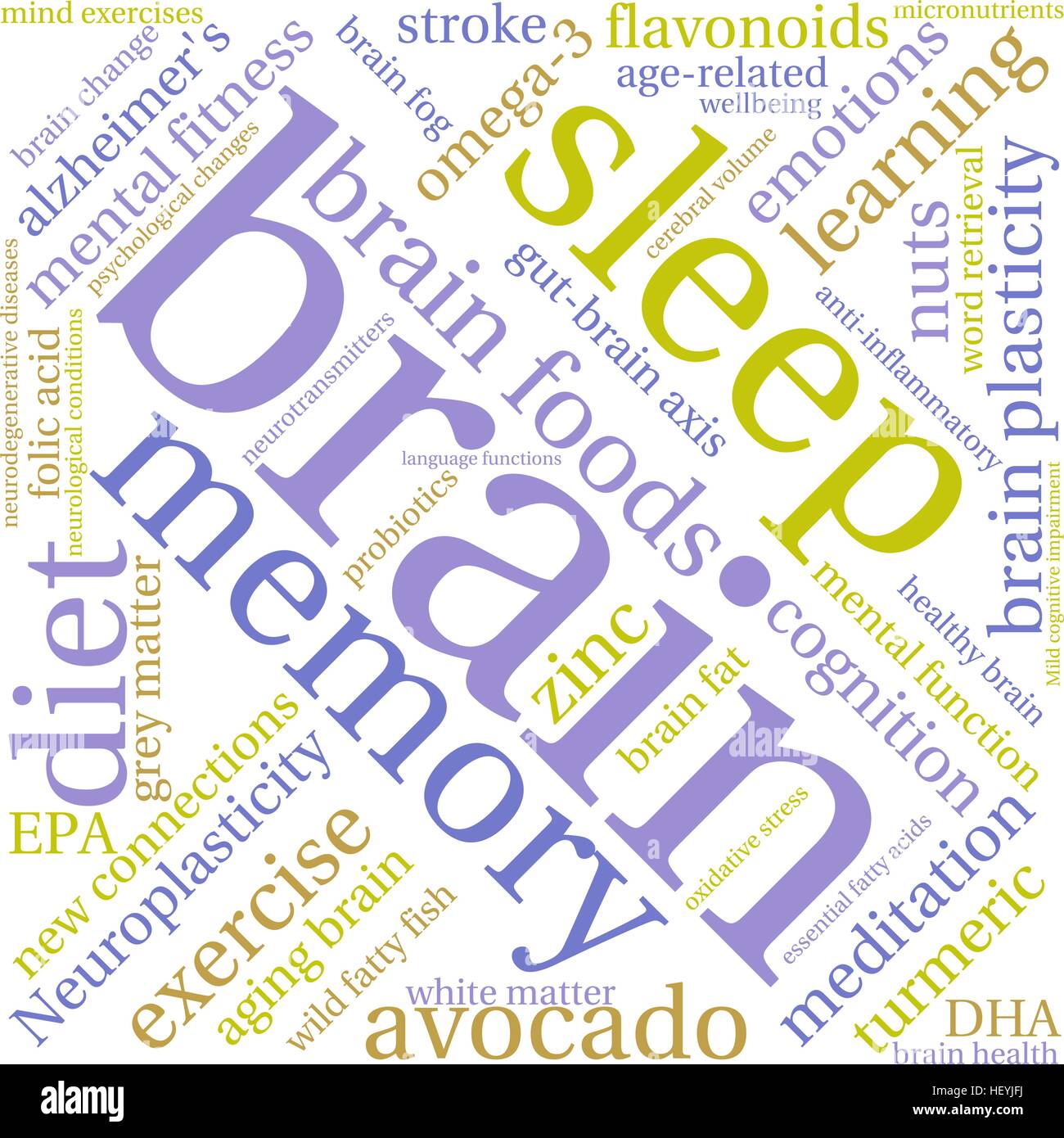 Brain word cloud on a white background Stock Vector Image & Art - Alamy