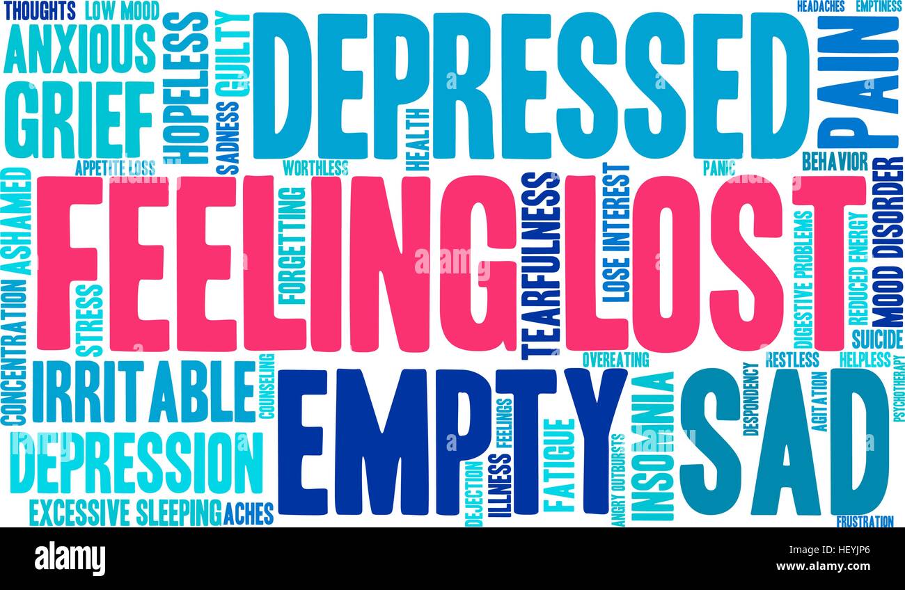 Feeling Lost word cloud on a white background Stock Vector Image & Art ...