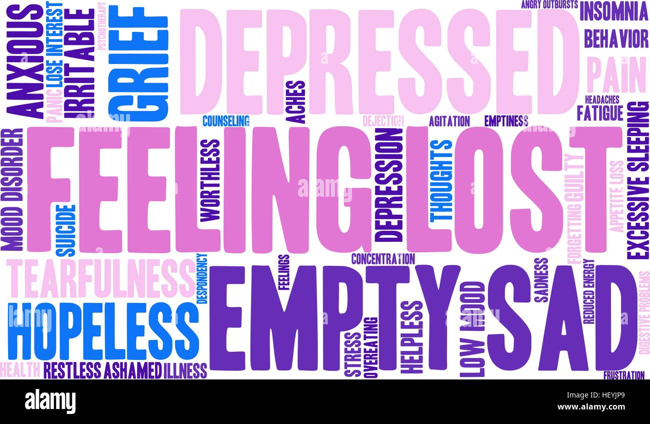 Feeling Lost word cloud on a white background Stock Vector Image & Art ...