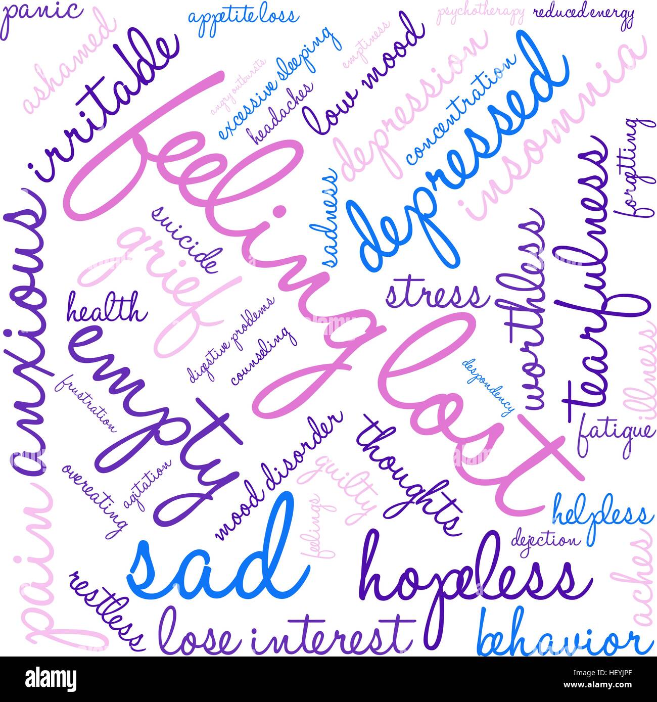 Feeling Lost word cloud on a white background Stock Vector Image & Art ...