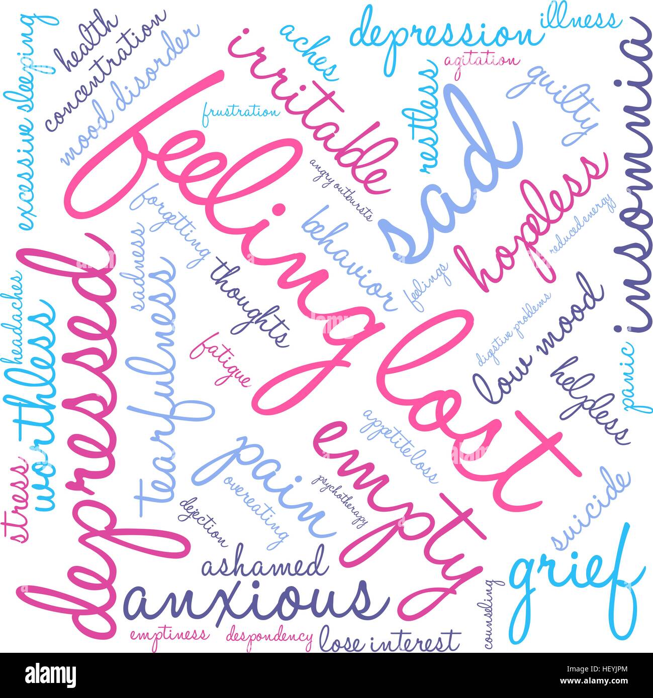 Feeling Lost word cloud on a white background Stock Vector Image & Art ...