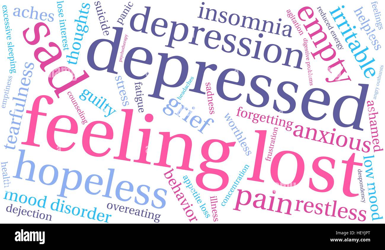 Feeling Lost word cloud on a white background Stock Vector Image & Art ...