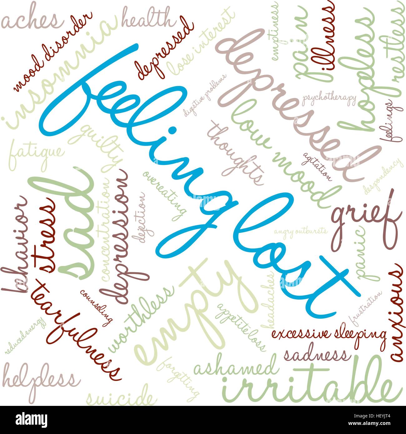 Feeling Lost word cloud on a white background Stock Vector Image & Art ...
