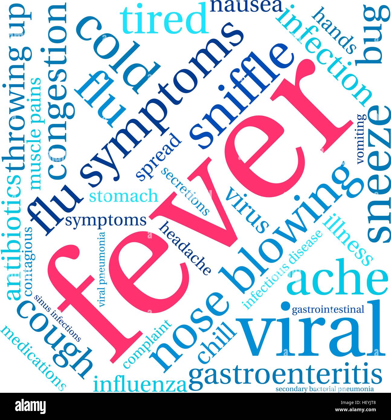 Fever word cloud on a white background Stock Vector Image & Art - Alamy