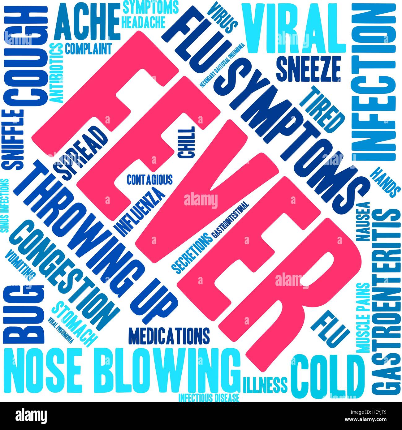 Fever word cloud on a white background Stock Vector Image & Art - Alamy