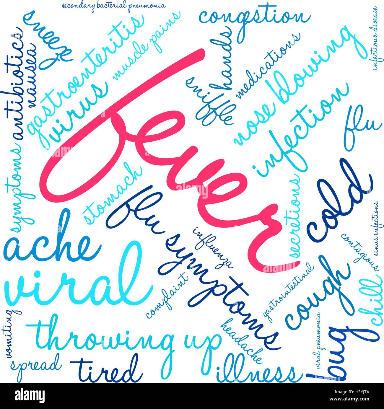 Fever word cloud on a white background Stock Vector Image & Art - Alamy
