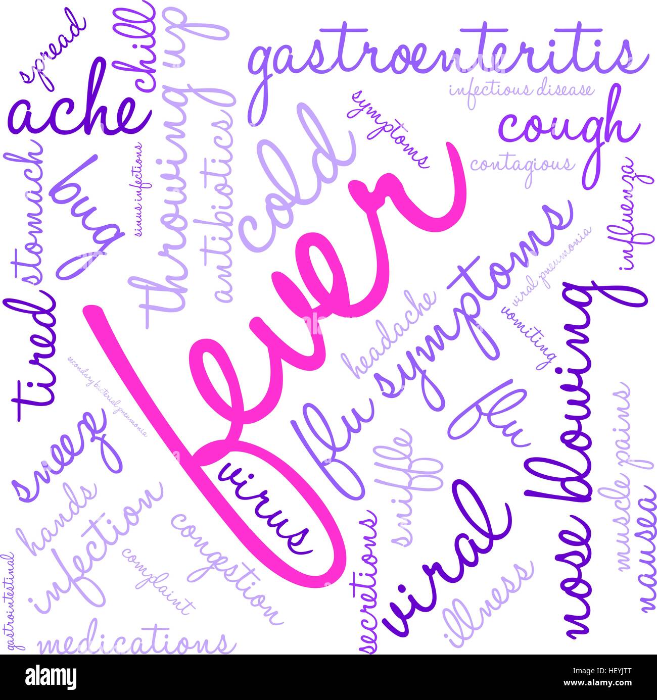 Fever word cloud on a white background Stock Vector Image & Art - Alamy